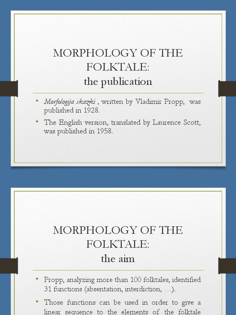 Propp's Folktale Morphology in Film | PDF | General Fiction