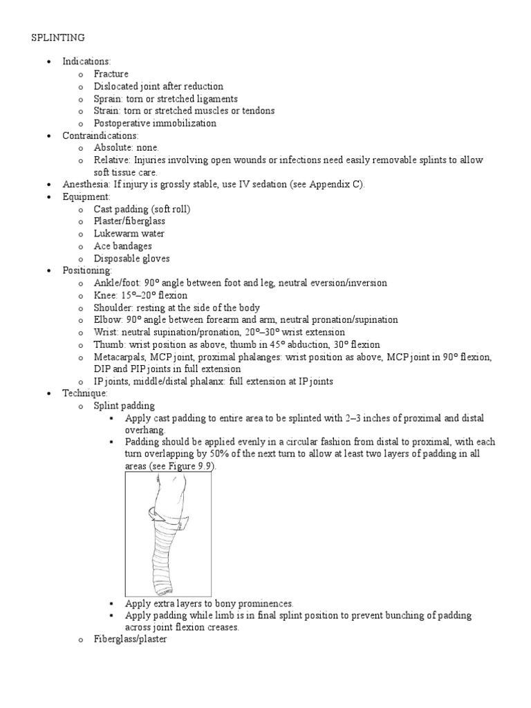 Splinting | PDF | Anatomical Terms Of Motion | Hand