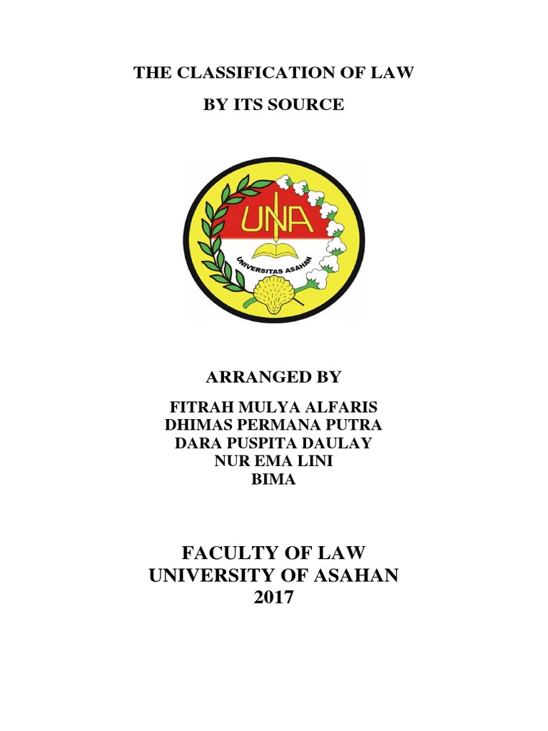 The Classification of Law | PDF