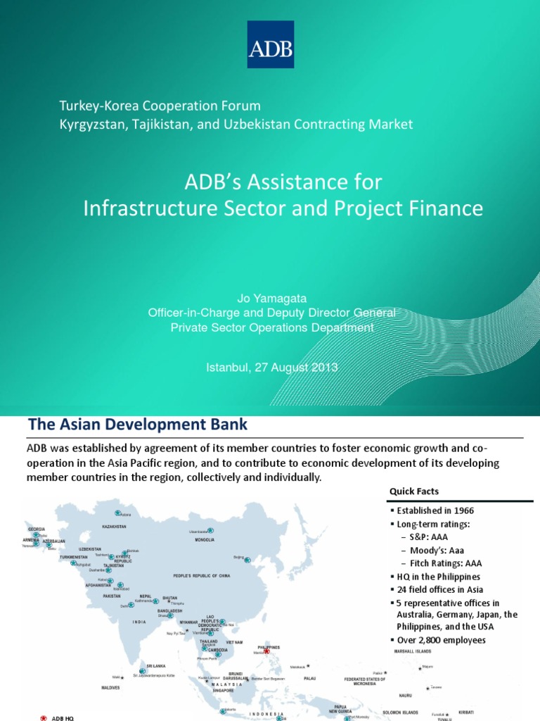ADB's Assistance For Infrastructure Sector and Project Finance | PDF ...