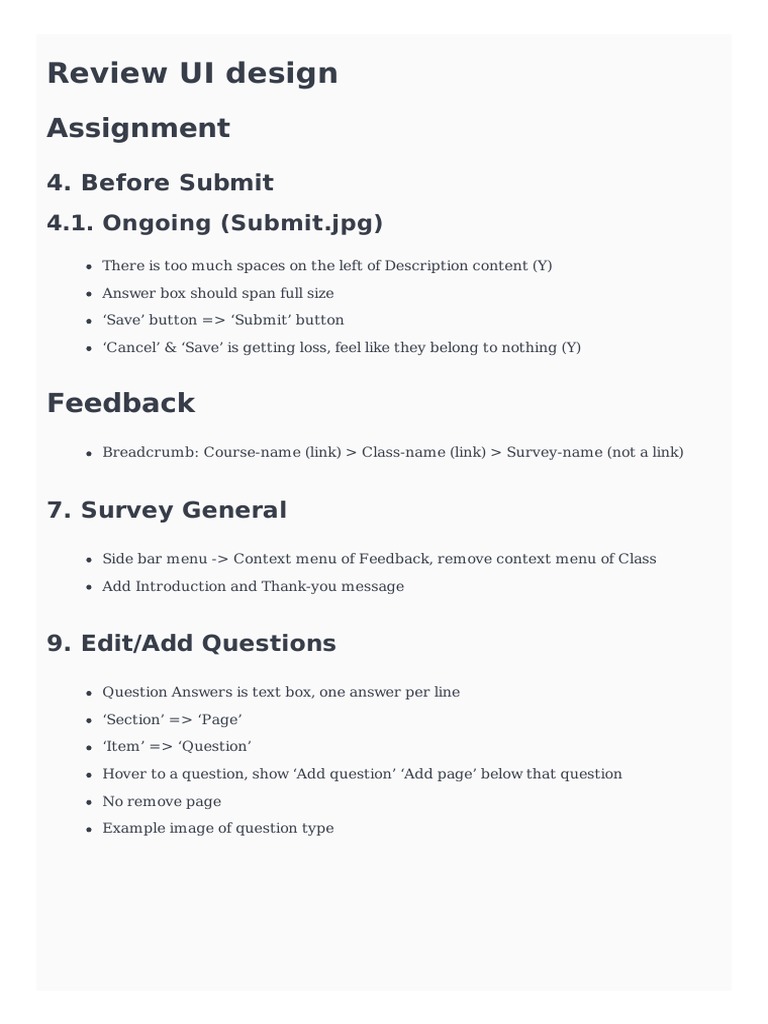 Review UI Design: Assignment | PDF