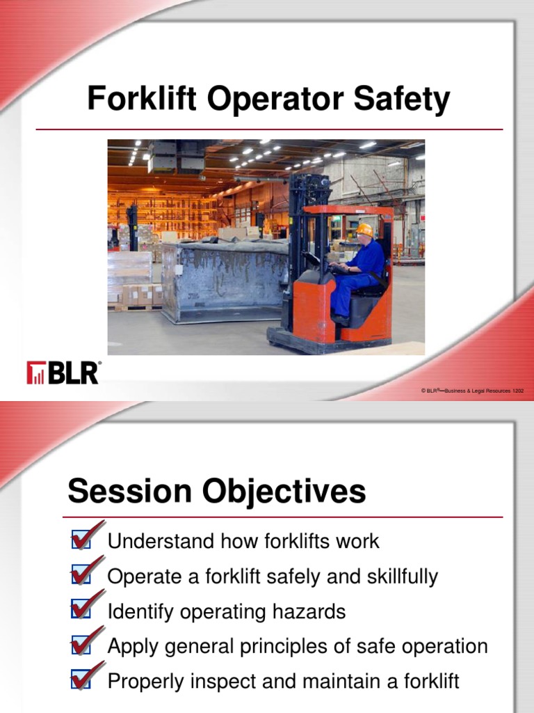 Forklift Operator Safety English | PDF | Forklift | Land Vehicles