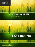 Sci Math Quiz Bee | PDF