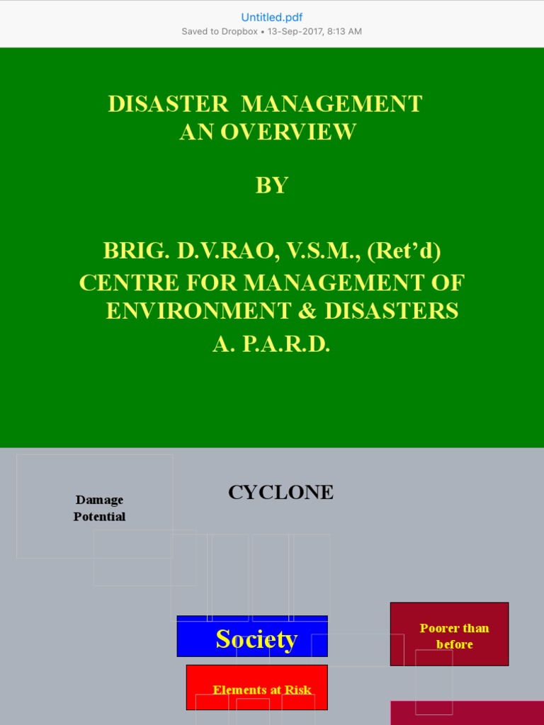DM Overview | PDF | Emergency Management | Hazards