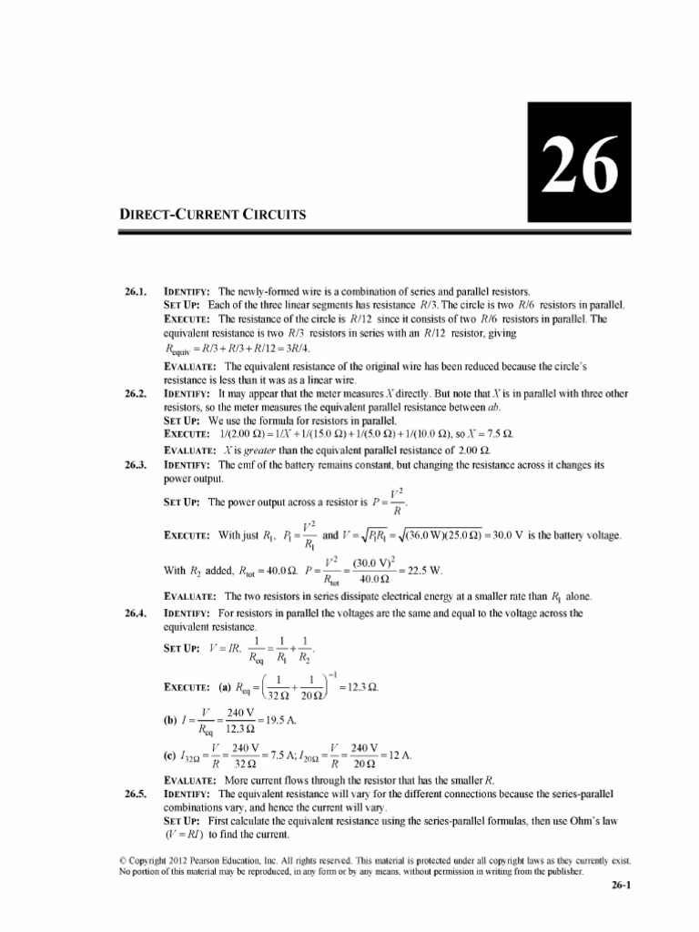 CH26 Solutions | PDF