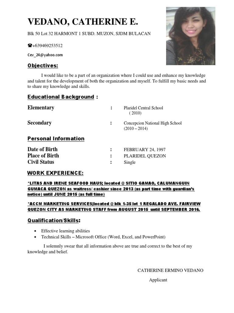 Cathy Resume | PDF