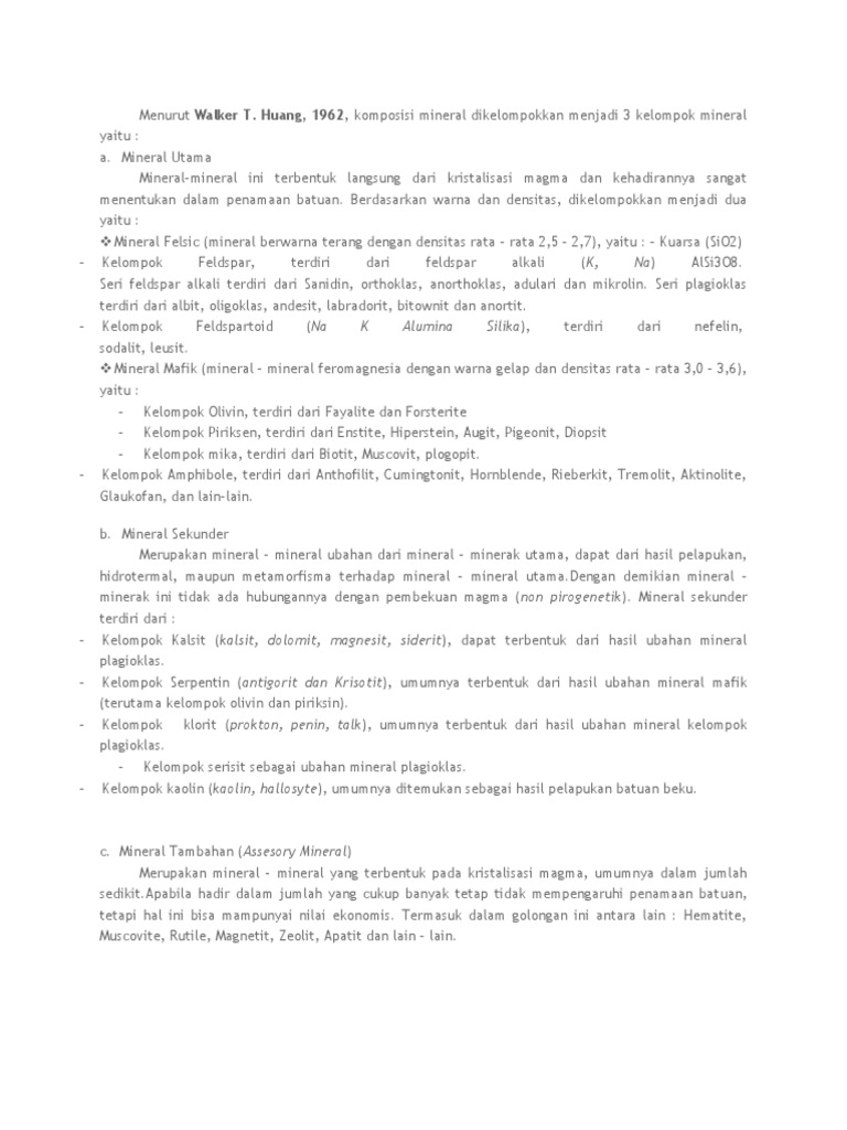 Tabel Walter T. Huang | PDF