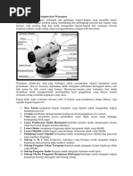 Bagian Bagian Theodolite | PDF | Kajian Bahasa Asing | Sains & Matematika