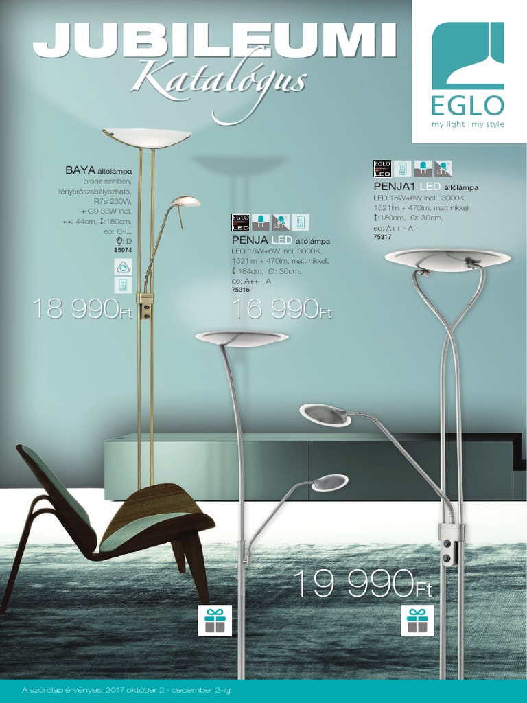 EGLO Jubileumi Katalógus 2017 | PDF