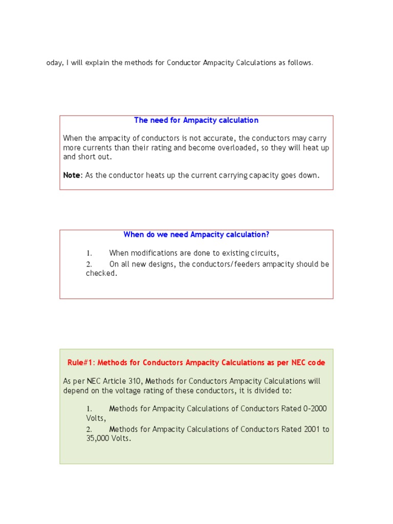 Conductor Ampacity Tables | PDF | Electrical Conductor | Wire