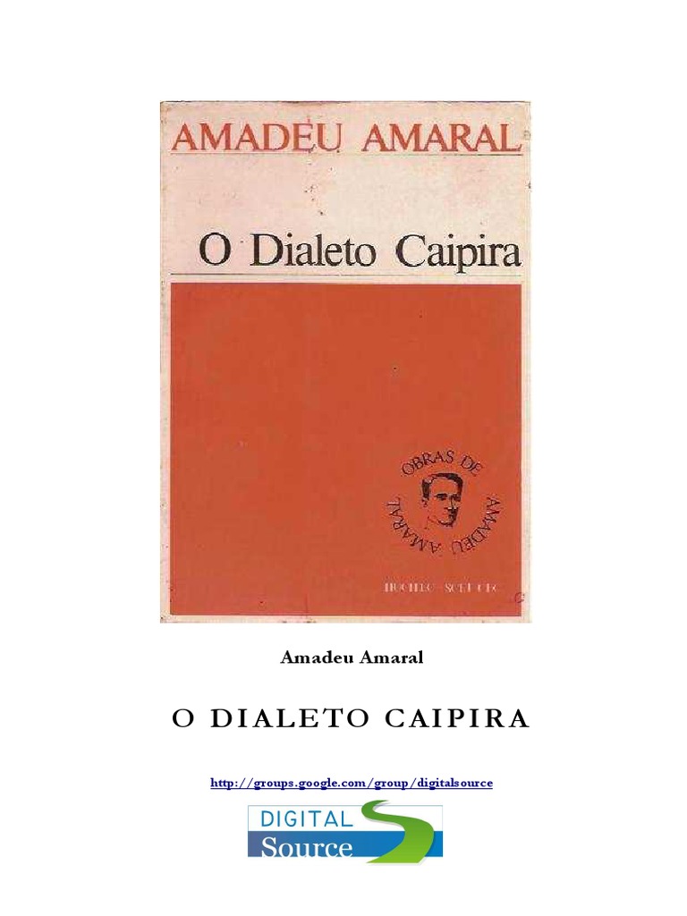 Dialeto Caip PDF | PDF | Sílaba | Dialeto