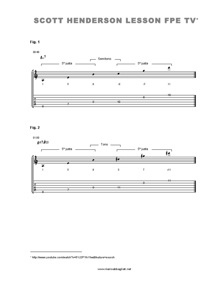 Scott Henderson Lesson FPE TV | PDF
