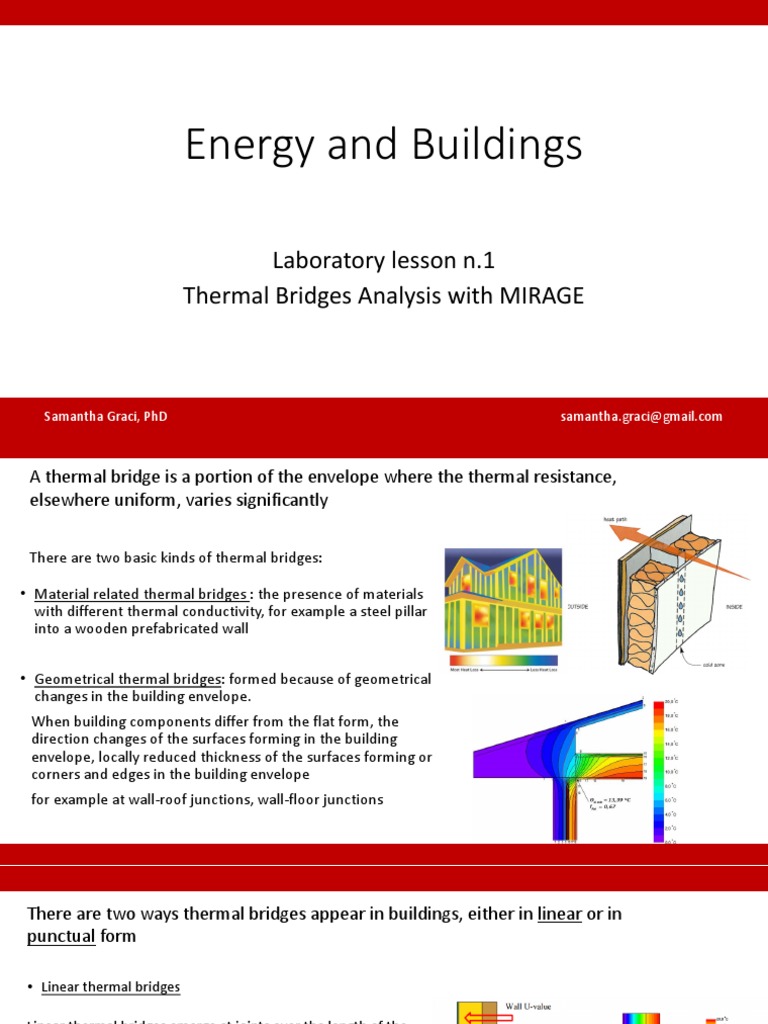 Energy and Buildings - Laboratory01 - Thermal Bridges - 2017 PDF | PDF ...