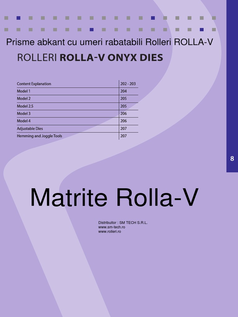 Prisme Abkant Cu Umeri Rabatabili Rolleri ROLLA-V | PDF | Crafts ...