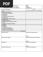 Form Penilaian Hasil Interview | PDF