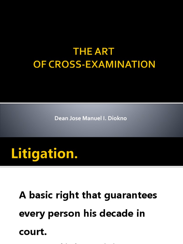Mastering Cross-Examination Techniques | PDF | Cross Examination ...