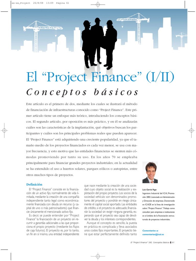 Project Finance, Conceptos PDF | PDF | Outsourcing | Bancos