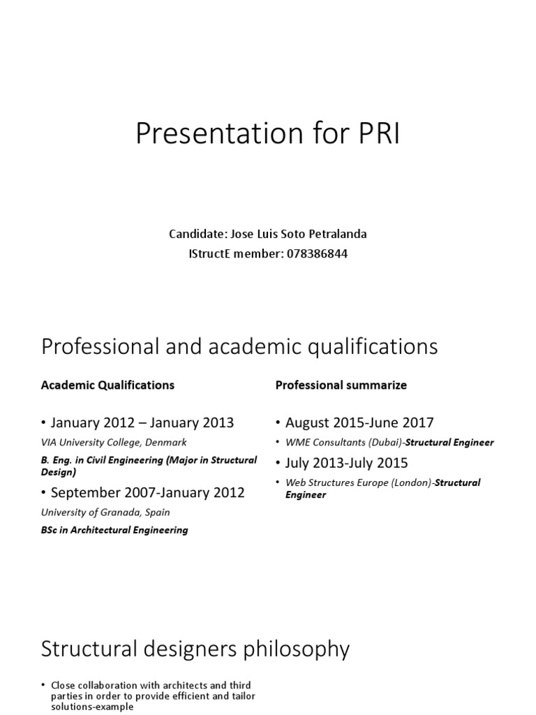 Presentation For PRI | PDF
