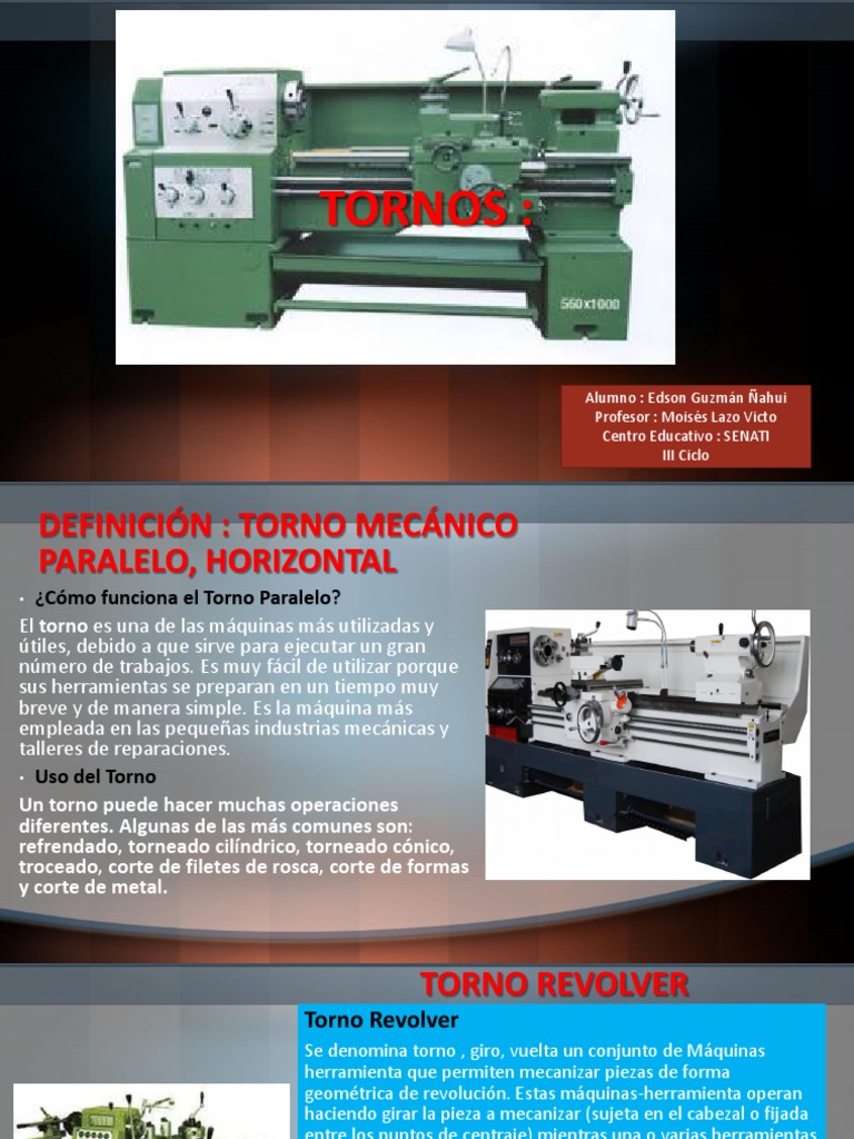 TORNOS | PDF | Control numerico | Mecanizado