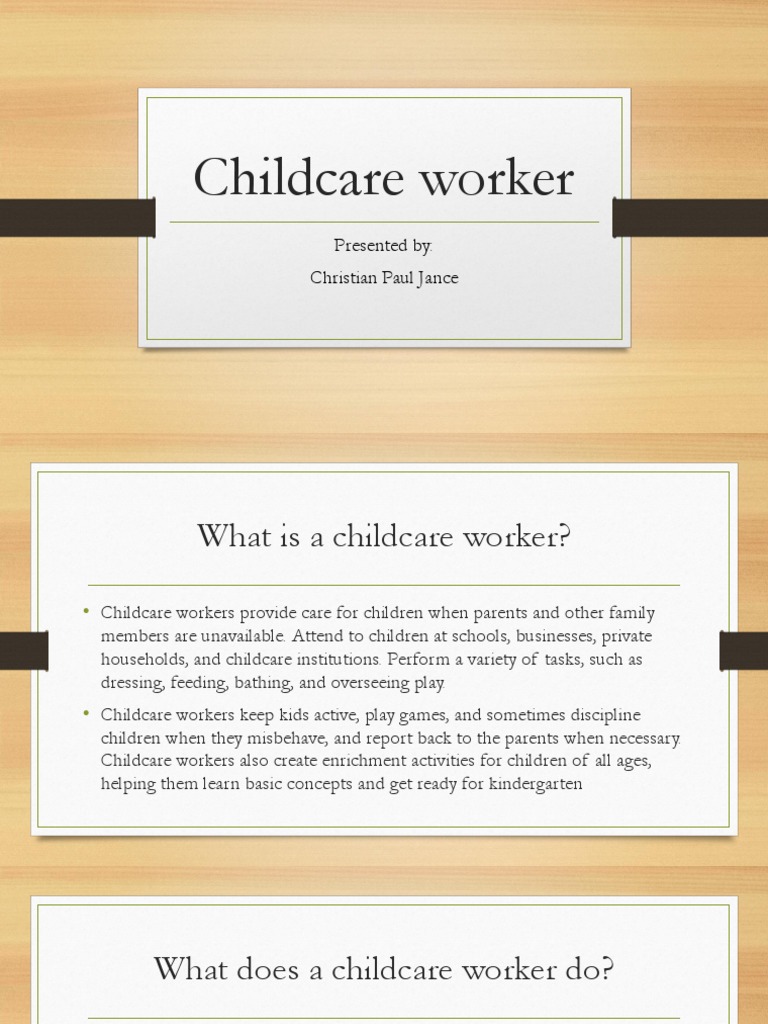 Presentation 2 | PDF | Child Care | Relationships