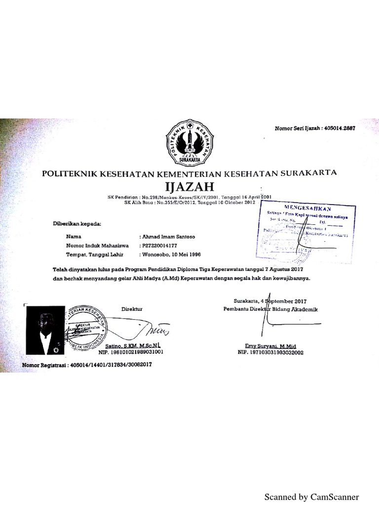 Ijazah Legalisir | PDF
