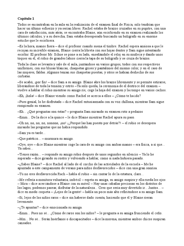 CAPITULO 1 Me Acosté Con Un Adolescente | PDF