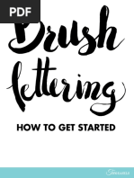 Brush Lettering Practice Sheets PDF | PDF
