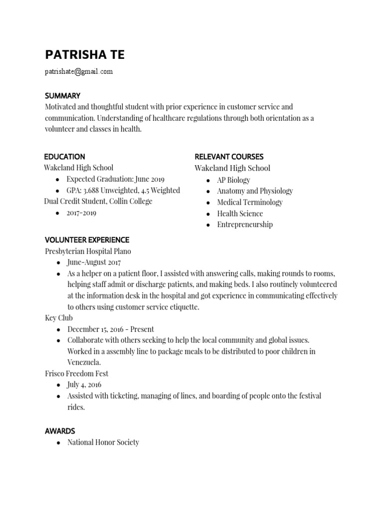 Patrisha Te | PDF