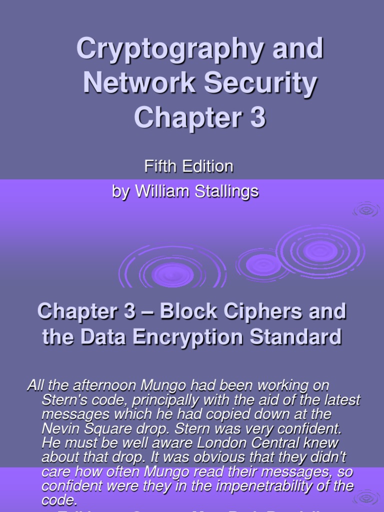 Cryptography and Network Security: Fifth Edition by William Stallings | PDF | Cipher | Cryptography
