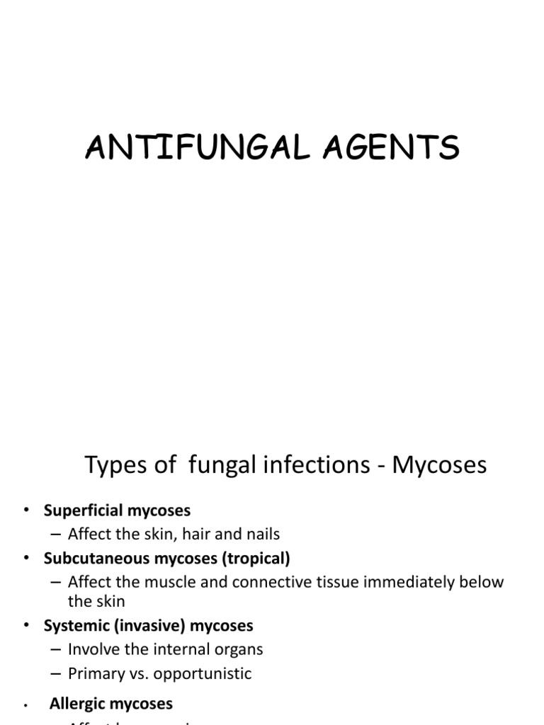 Antifungal Agents | PDF | Pharmaceutical Sciences | Medical Treatments