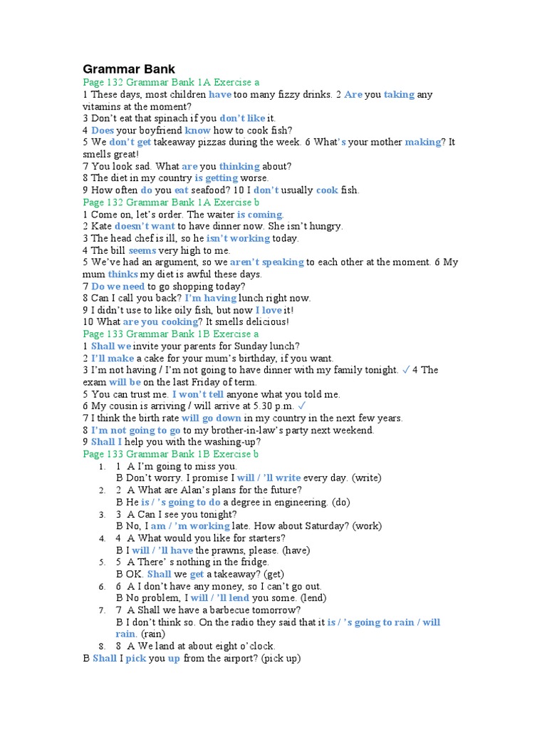 Grammar Bank I1 Pdf