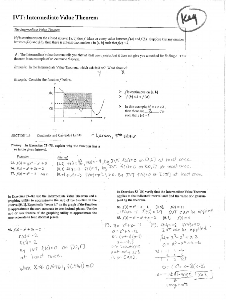 KEY IVT Worksheet | PDF