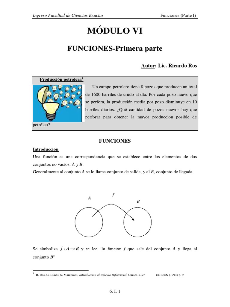 Módulo Funciones (Primera Parte) 1 | PDF | Número Real | Función ...