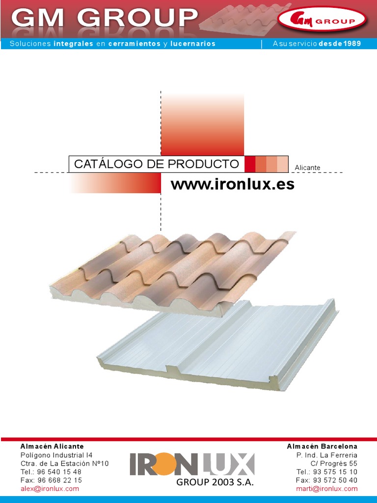 Catalogo Productos Ironlux | PDF | Aislamiento térmico | Termodinámica