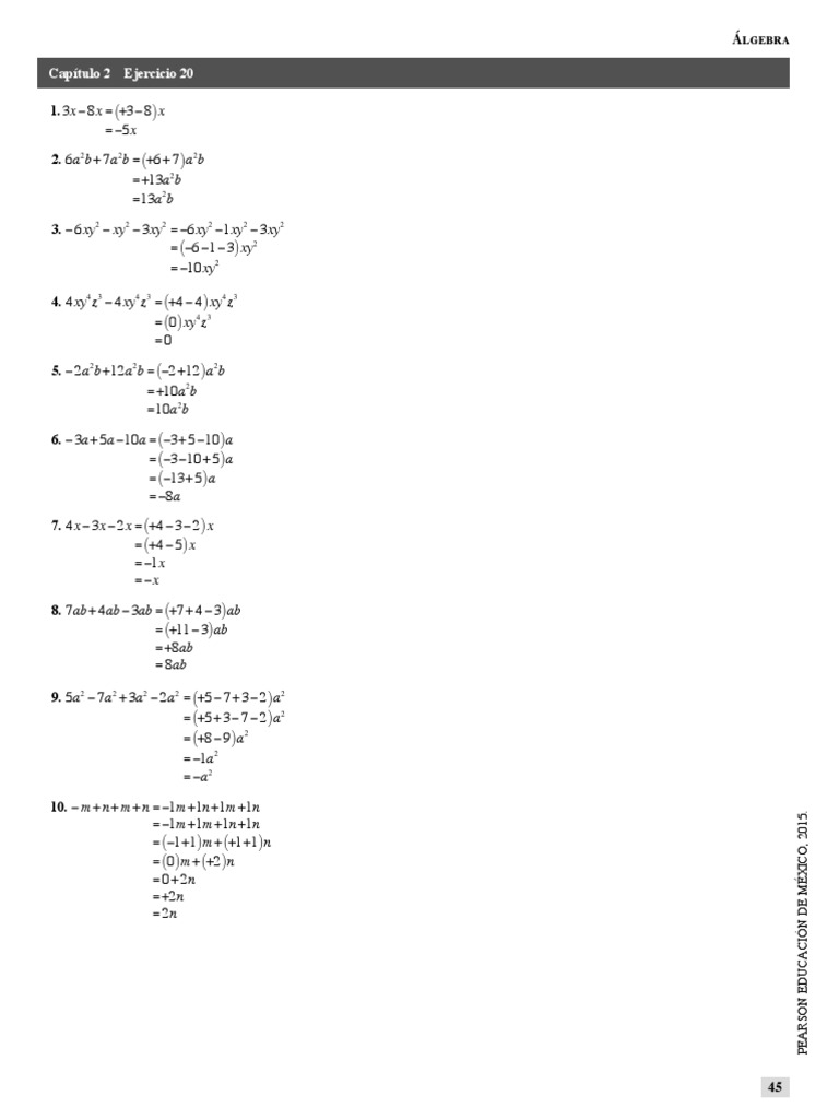 Algebra Capitulo 02 | PDF | Triangle | Numbers