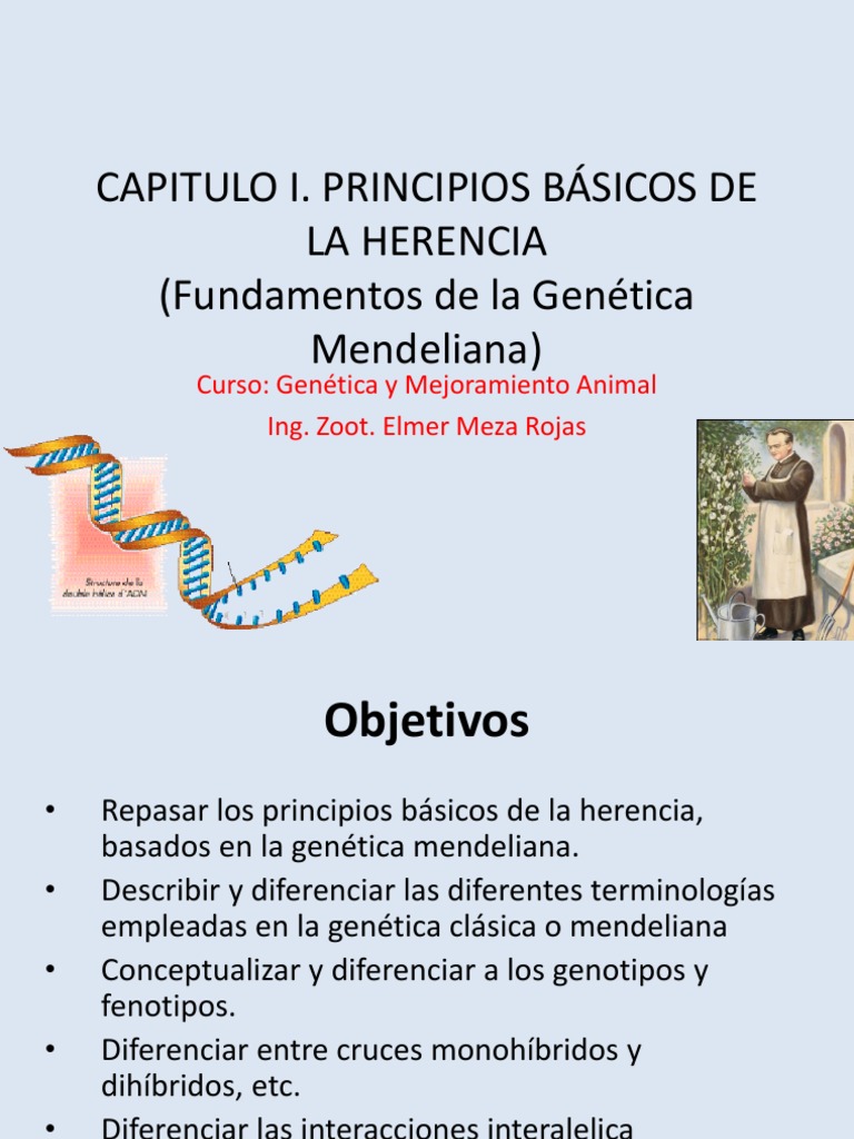 Capitulo i. Principios de La Genetica (Mendelismo) | Dominancia ...