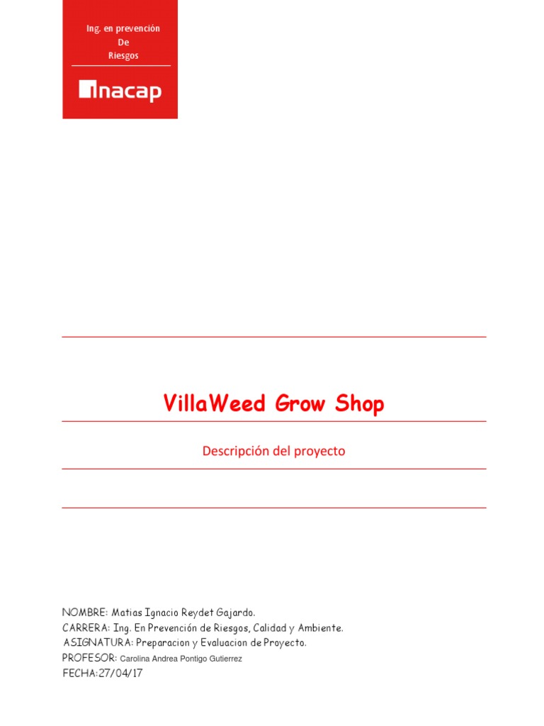 Proyecto Grow Shop | PDF | Valor presente neto | Tasa interna de retorno