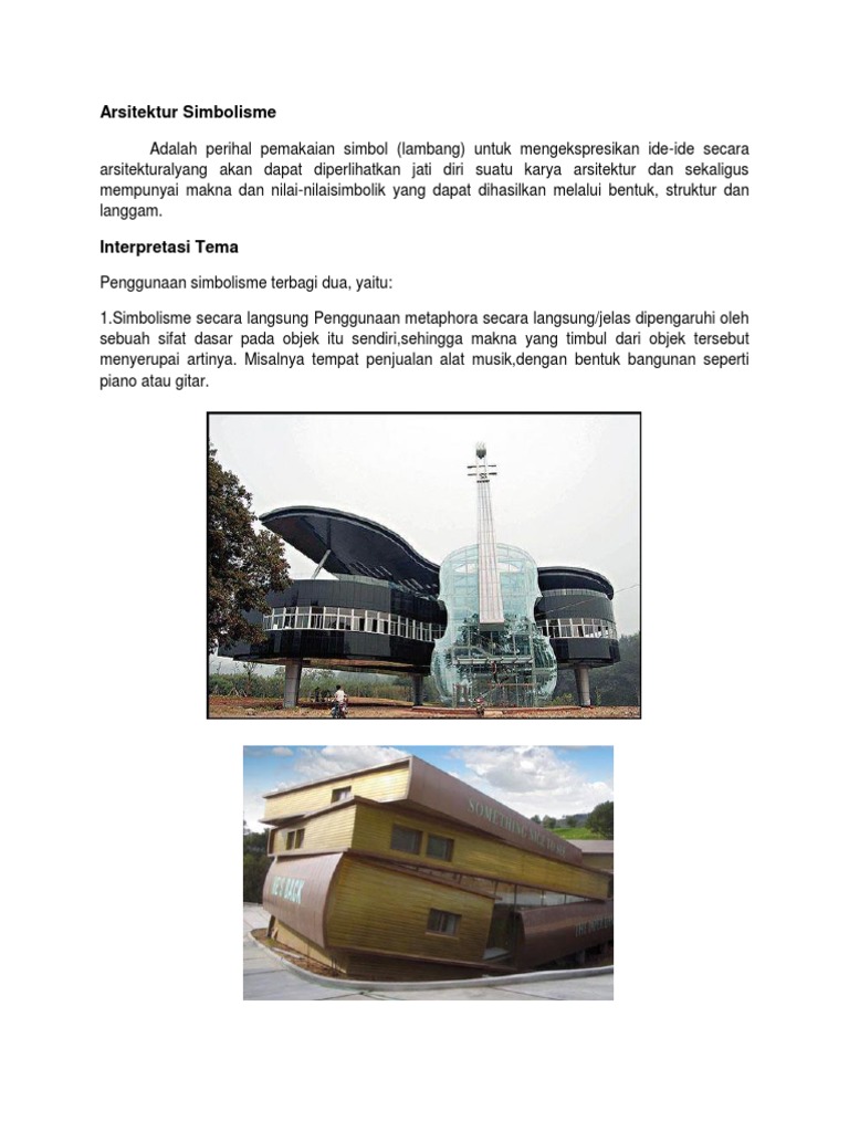 Arsitektur Simbolisme Dan Metafora | PDF | Ilmu Sosial | Filsafat