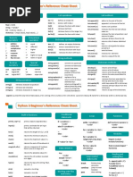 Tkinter Cheat Sheet | PDF | Menu (Computing) | Human–Computer Interaction