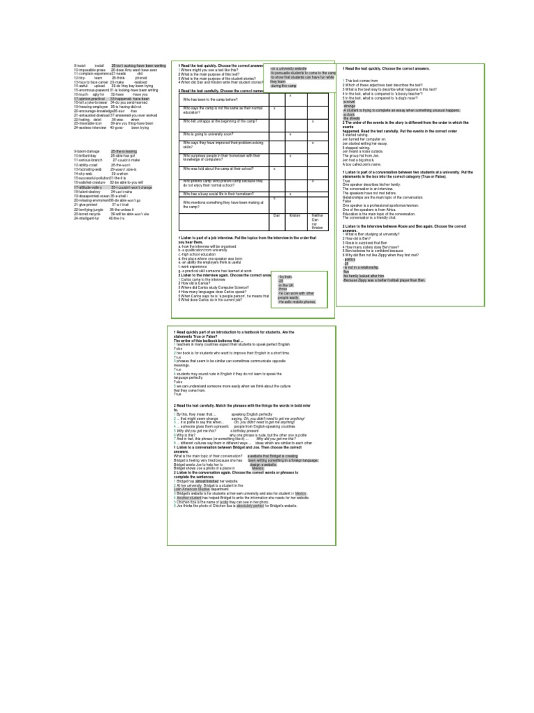 Test Formulario | PDF | English Language | Communication