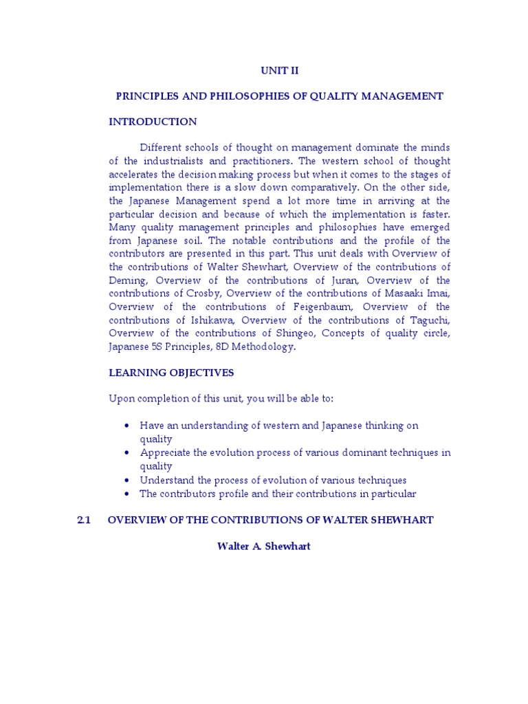 Principles of Quality Management | PDF | Business | Science