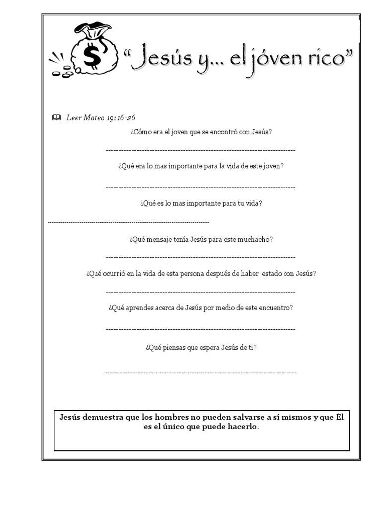 Jesus y El Joven Rico | PDF