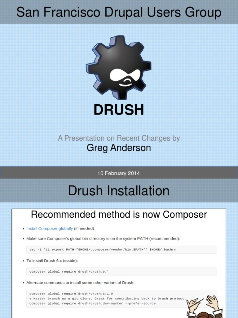 San Francisco Drupal Users Group: Drush | PDF | Drupal | Array Data Structure