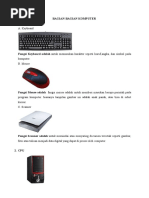 Makalah Hardware, Software, Dan Brainware Komputer | PDF