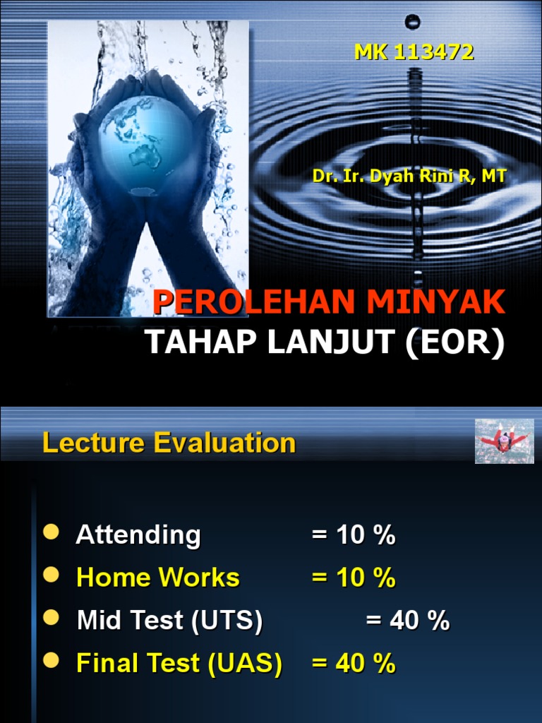 1 - Introduction of EOR Lectures | PDF | Enhanced Oil Recovery ...