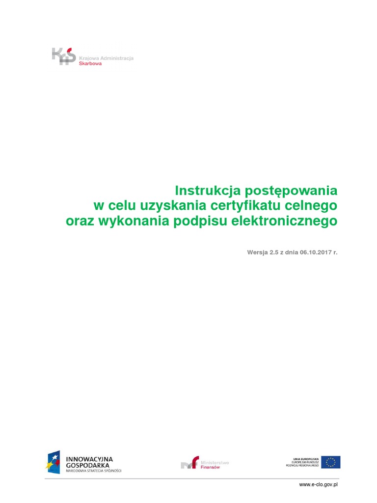 Instrukcja CertSign | PDF