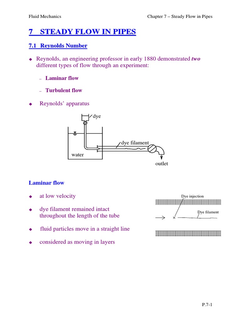 7_pipe.pdf | Reynolds Number | Fluid Dynamics