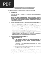 DOLE Answers Most Asked Questions On DO 18-A | PDF | Independent ...