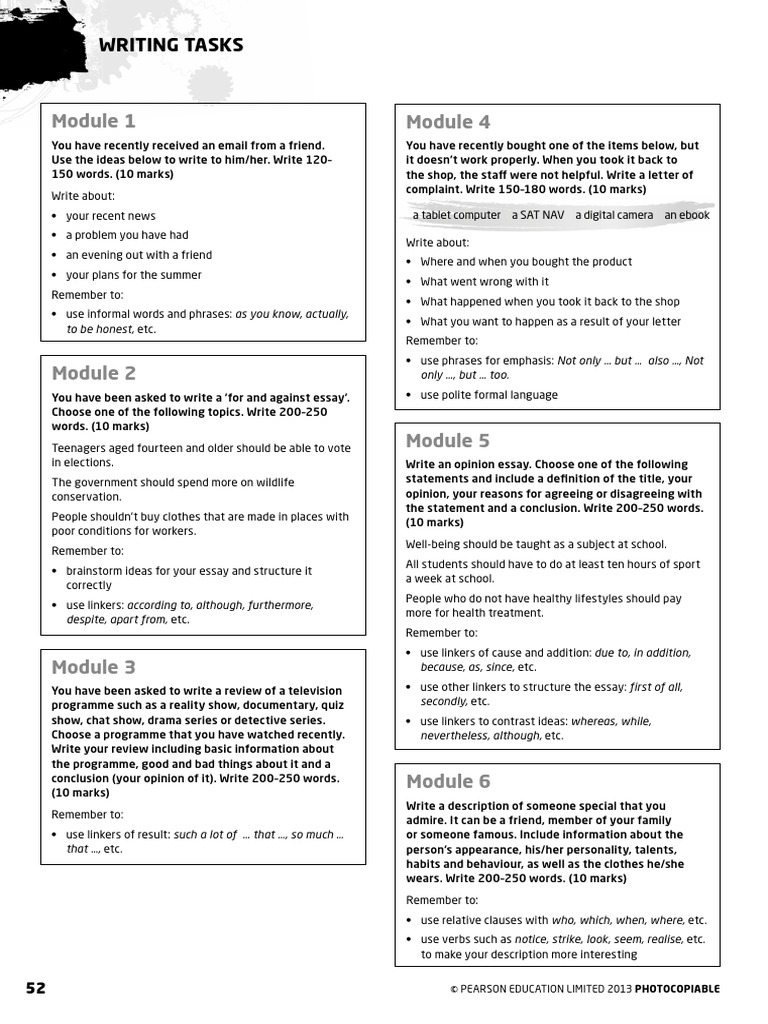 Writing Tasks | PDF | Rome | Essays