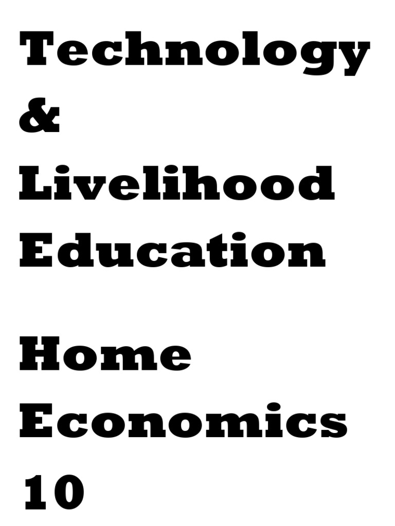 Technology in Livelihood Education | PDF | Business